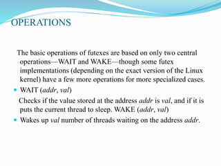 Futex ppt | PPTX