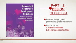 CSE_GAD-CHECKLIST for designing and evaluation of education project | PPT