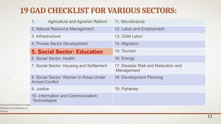 CSE_GAD-CHECKLIST for designing and evaluation of education project | PPT