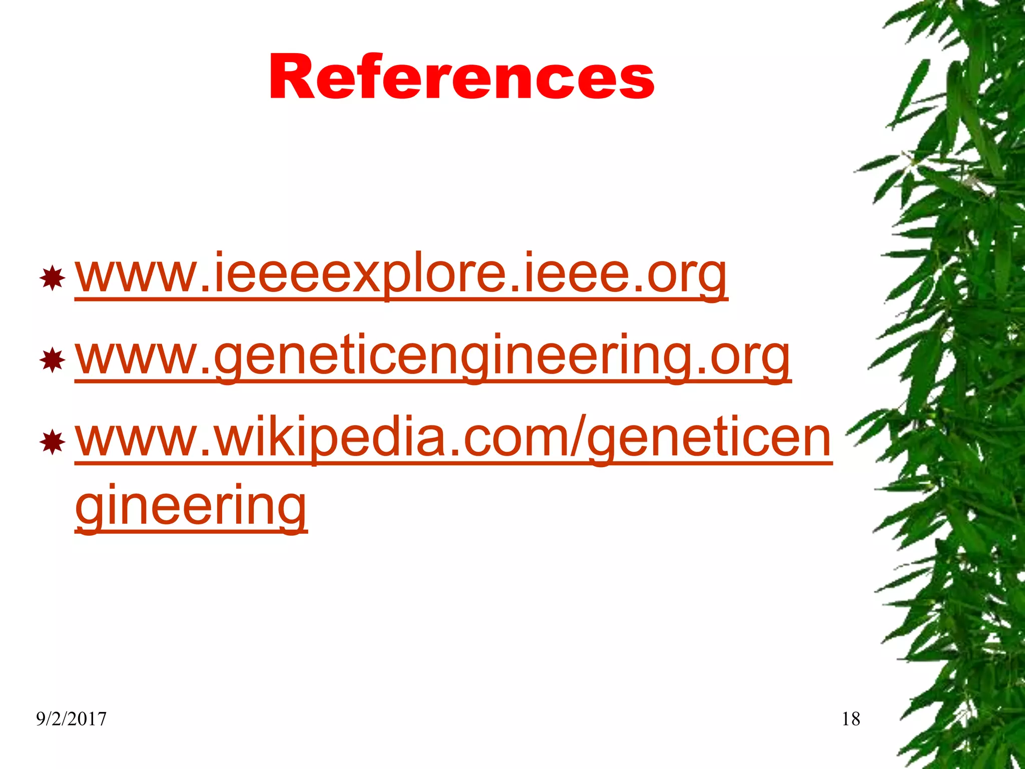 Genetic Engineering ppt | PPTX