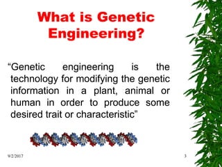 Genetic Engineering ppt | PPTX
