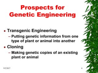 Genetic Engineering ppt | PPTX