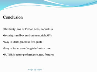 Google App Engine ppt | PPTX