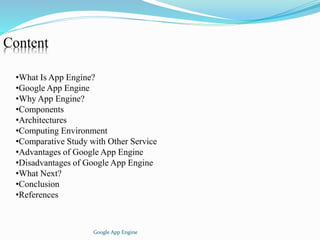 Google App Engine ppt | PPTX