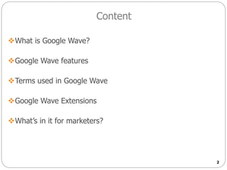Google Wave ppt | PPTX