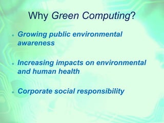 Green Computing | PPTX
