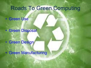 Green Computing | PPTX