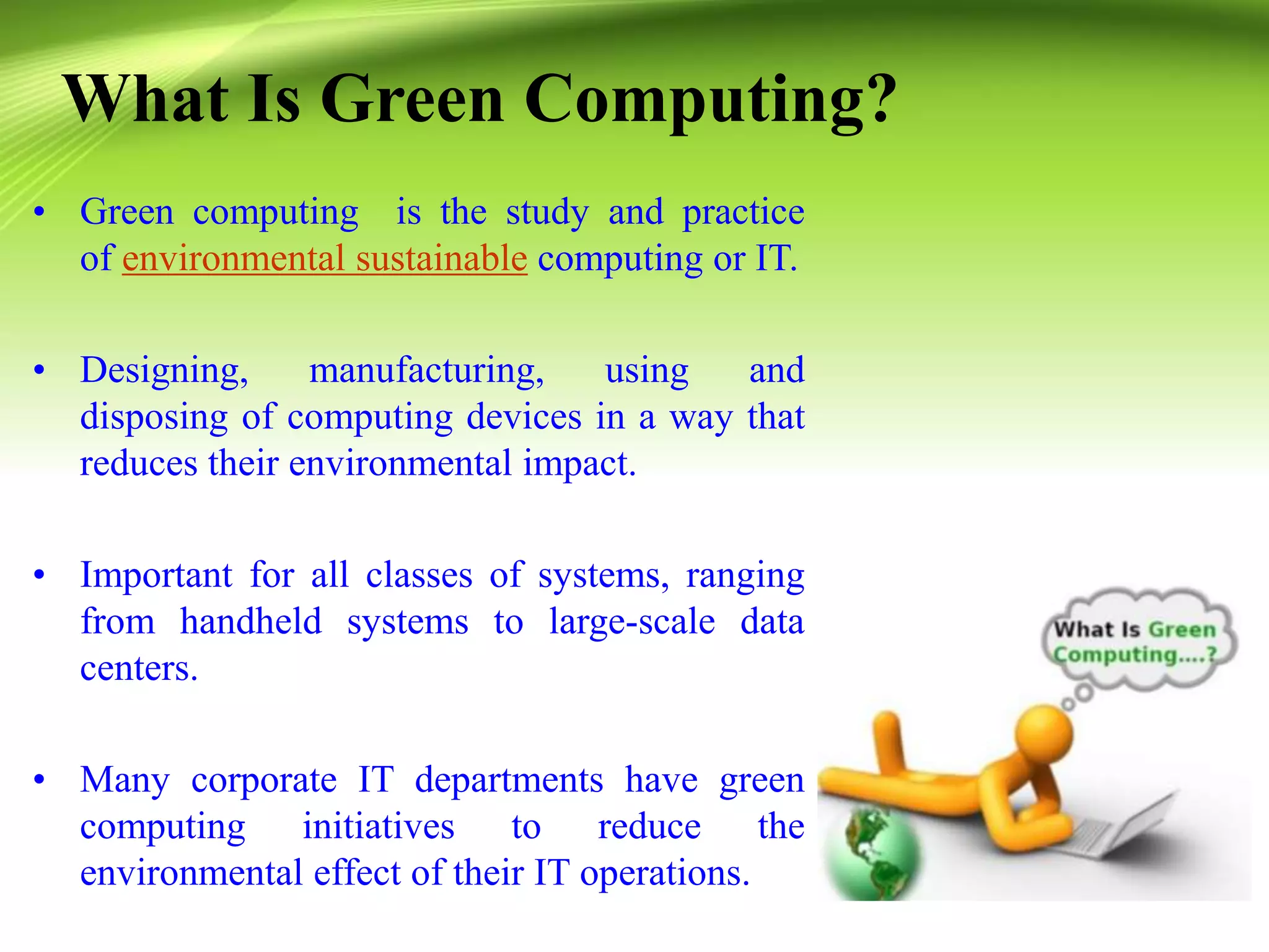 Green Computing Ppt Ppt