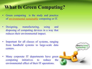 green computing ppt | PPTX