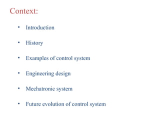 CSE-introduction about control system | PPT | Robotics | Technology ...