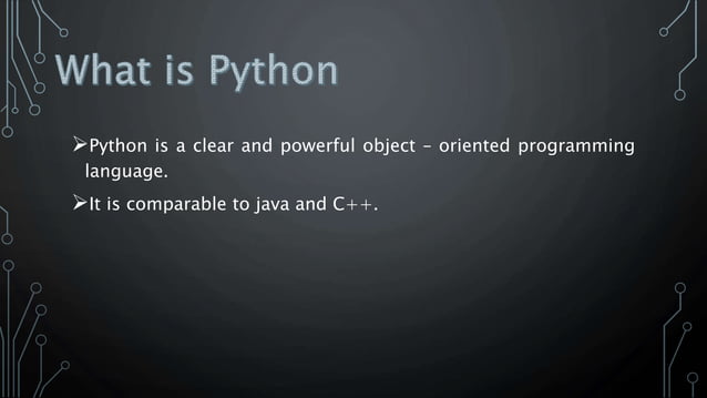 python ppt | PPT python ppt | PPT
