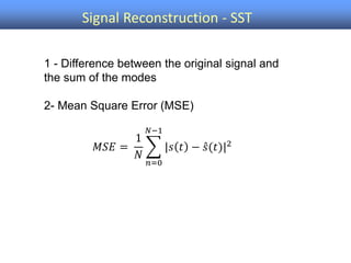 Time-Frequency Representation of Microseismic Signals using the SST | PDF