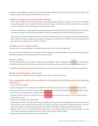 CSE - Basic Guide in Investing in Shares | PDF