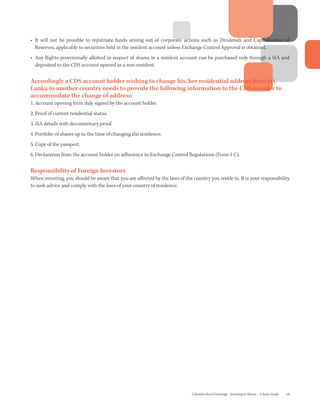 CSE - Basic Guide in Investing in Shares | PDF