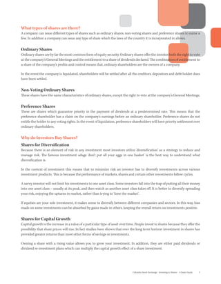 CSE - Basic Guide in Investing in Shares | PDF