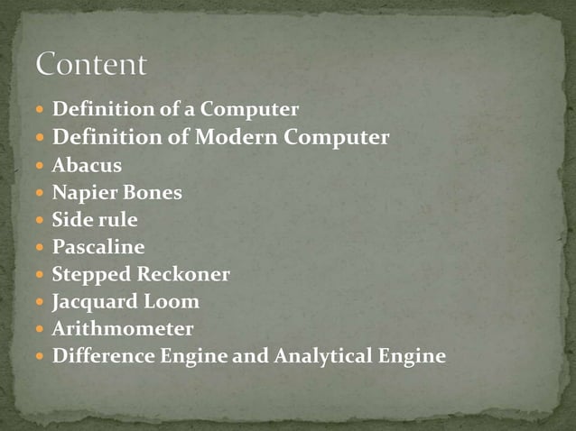History of Computers ppt | PPTX | Computing | Technology & Computing