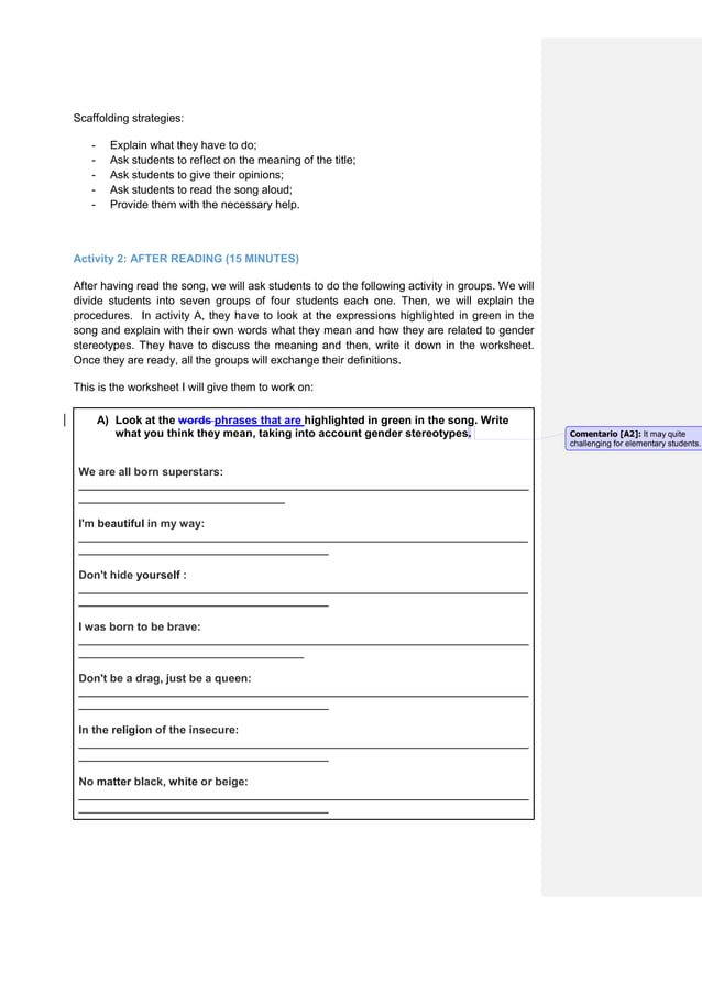 Cse iannaci schneider-assignment 1- lesson 1 - practica docente iii - pass | PDF