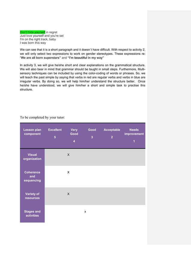 Cse iannaci schneider-assignment 1- lesson 1 - practica docente iii - pass | PDF
