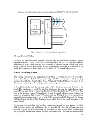 CONCEPTUAL FRAMEWORK OF REDUNDANT LINK AGGREGATION | PDF