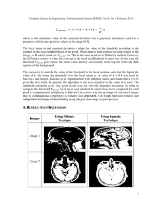 IMAGE SEGMENTATION BY USING THRESHOLDING TECHNIQUES FOR MEDICAL IMAGES | PDF