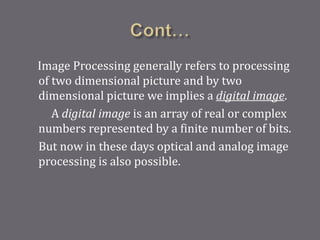 Image Processing ppt | PPTX