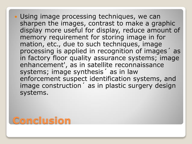 Cse image processing ppt | PPTX