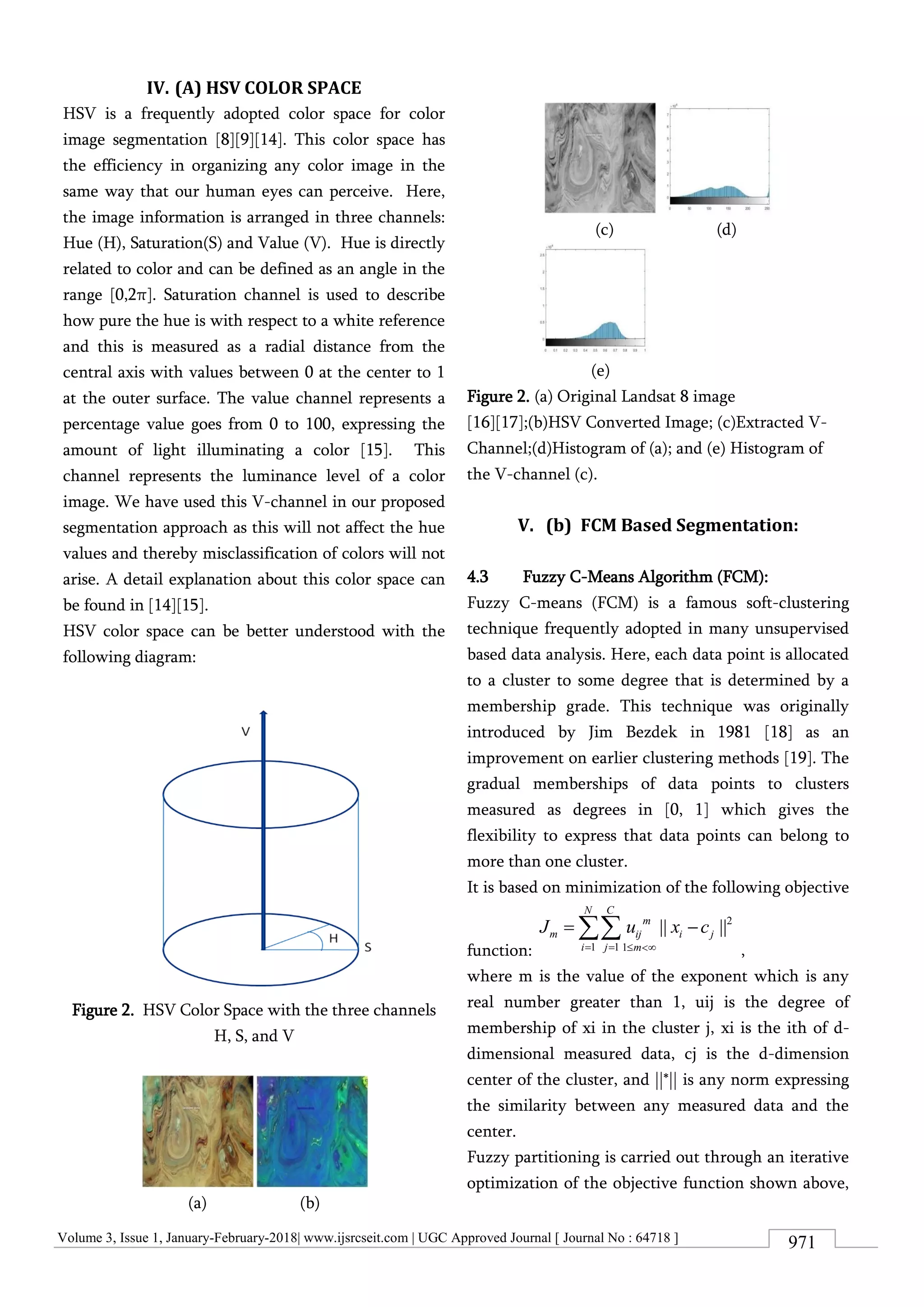 Multispectral Satellite Color Image Segmentation Using Fuzzy Based ...