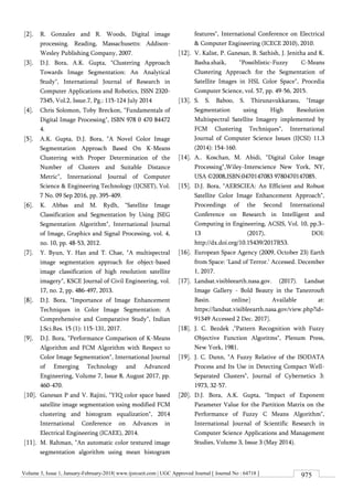 Multispectral Satellite Color Image Segmentation Using Fuzzy Based Innovative Approach | PDF ...