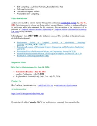 11th International Conference on Computer Science, Engineering and ...