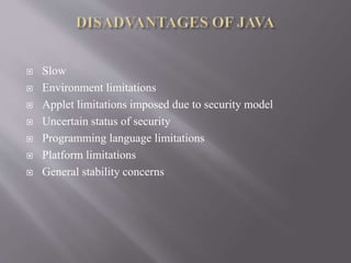 computer science JAVA ppt | PPTX