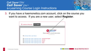 Cs elite and elite + e learning overview and registration instructions ...