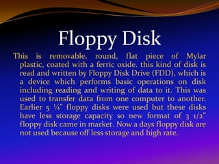 memory organization of a computer | PPT