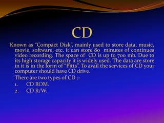 memory organization of a computer | PPT