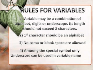 Components Of C Language | PPTX