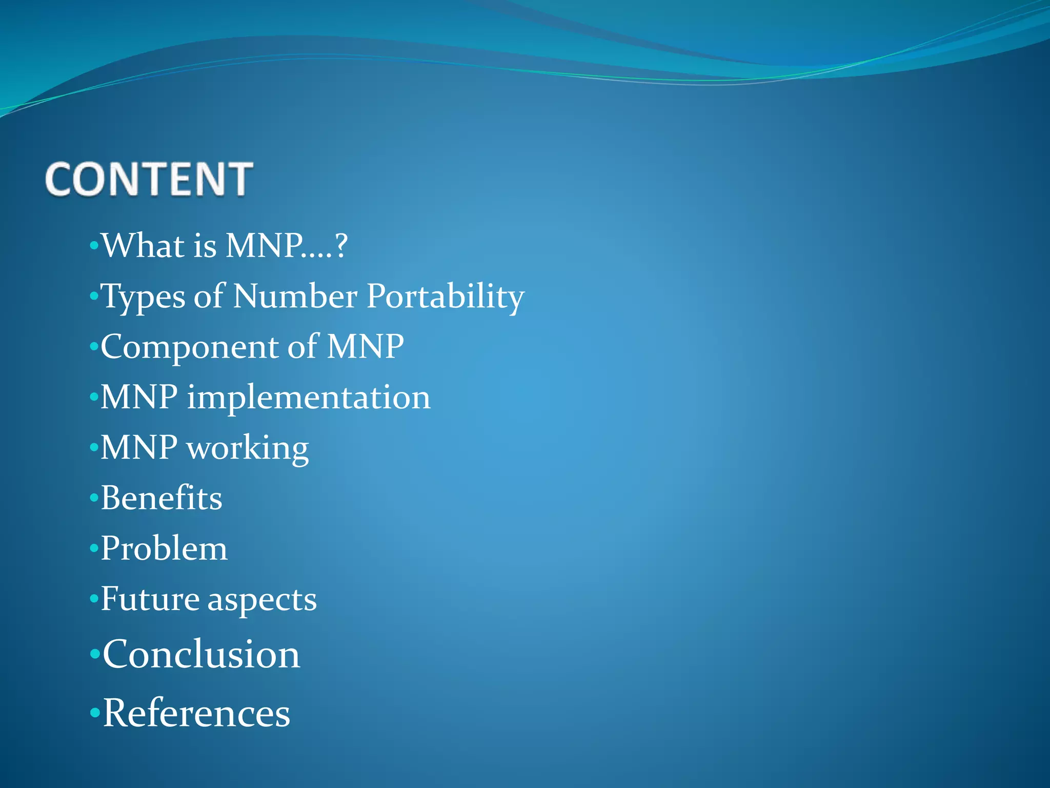 Mobile Number Portability ppt | PPTX