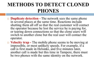 Mobile Phone Cloning | PPTX