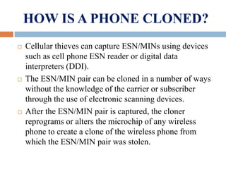 Mobile Phone Cloning | PPTX