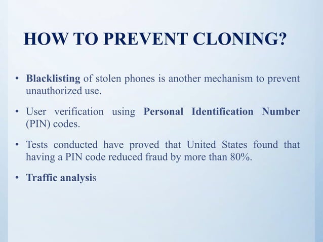 Cse mobile phone cloning ppt | PPTX | Smartphones | Consumer Electronics