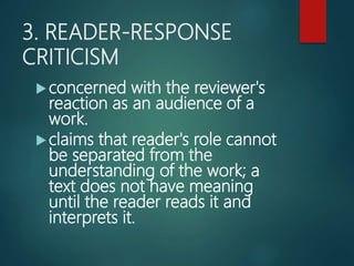 CRITICAL APPROACHES IN WRITING A CRITIQUE | PPT
