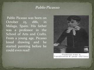 Pablo Picasso: The Life of an artist | PPTX
