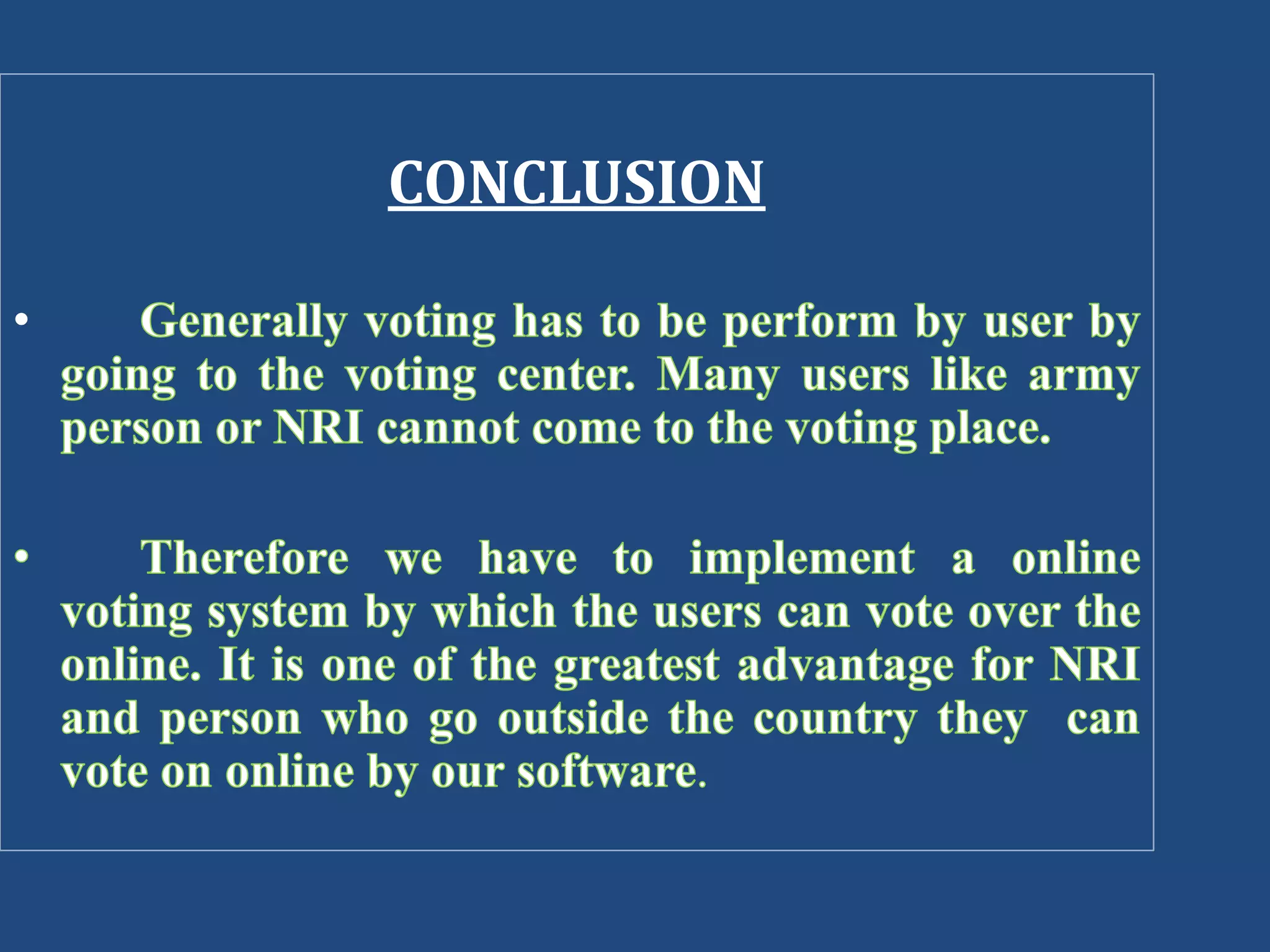 Online Voting System ppt | PPTX