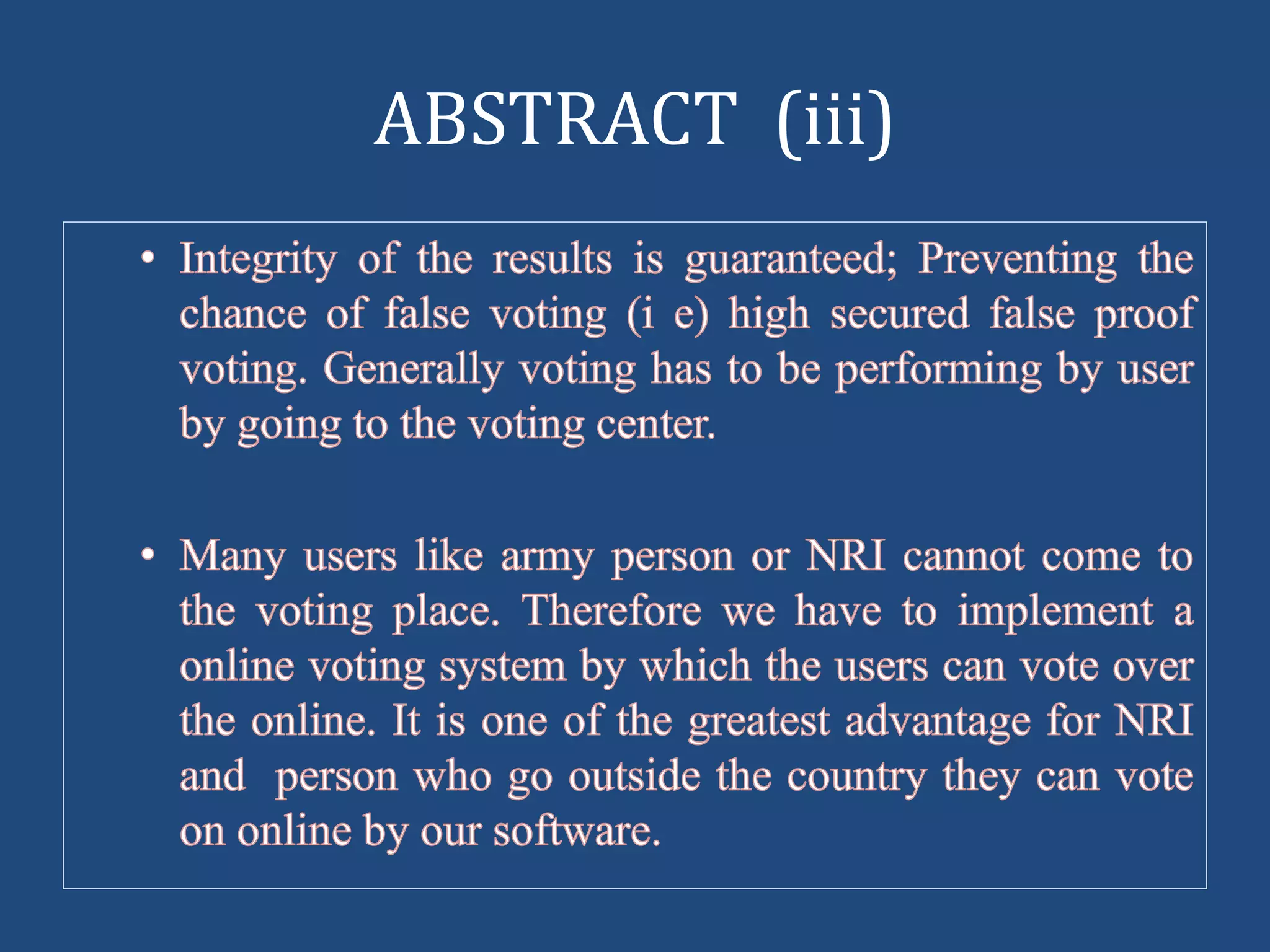 Online Voting System Ppt Pptx