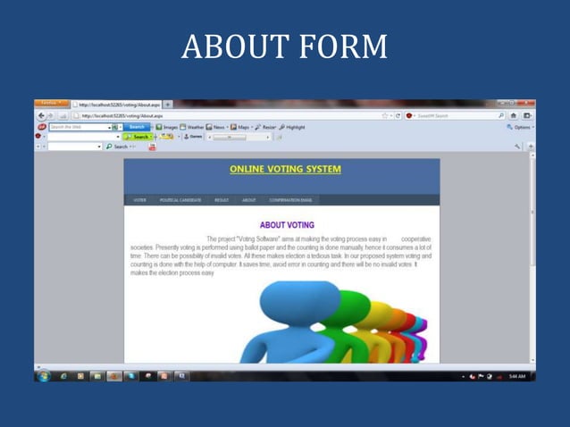 Online Voting System ppt | PPTX | Technology & Computing