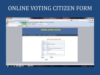 Online Voting System ppt | PPTX