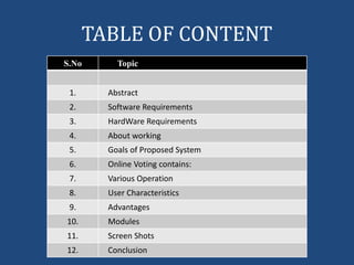 Online Voting System Ppt Pptx