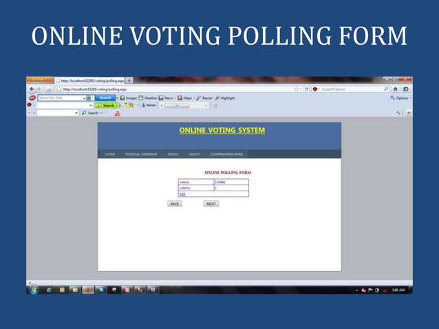 Online Voting System ppt | PPTX | Technology & Computing