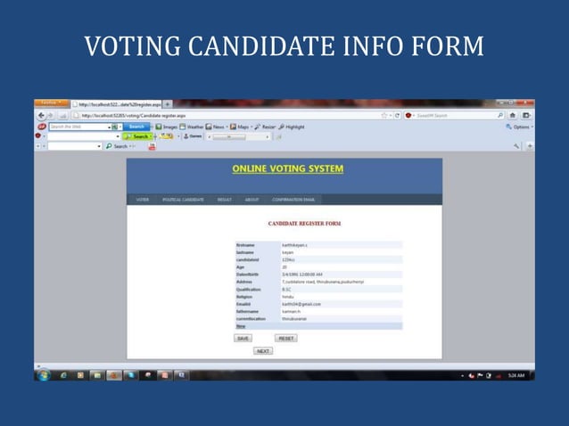 Online Voting System ppt | PPTX | Technology & Computing