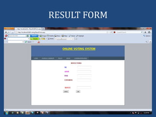 Online Voting System ppt | PPTX