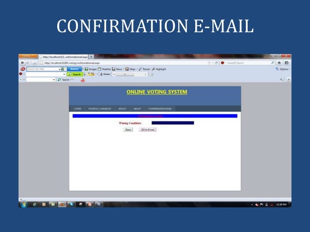 Online Voting System ppt | PPTX | Technology & Computing