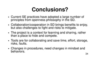 Introduction to the cooperation principles in software development ...